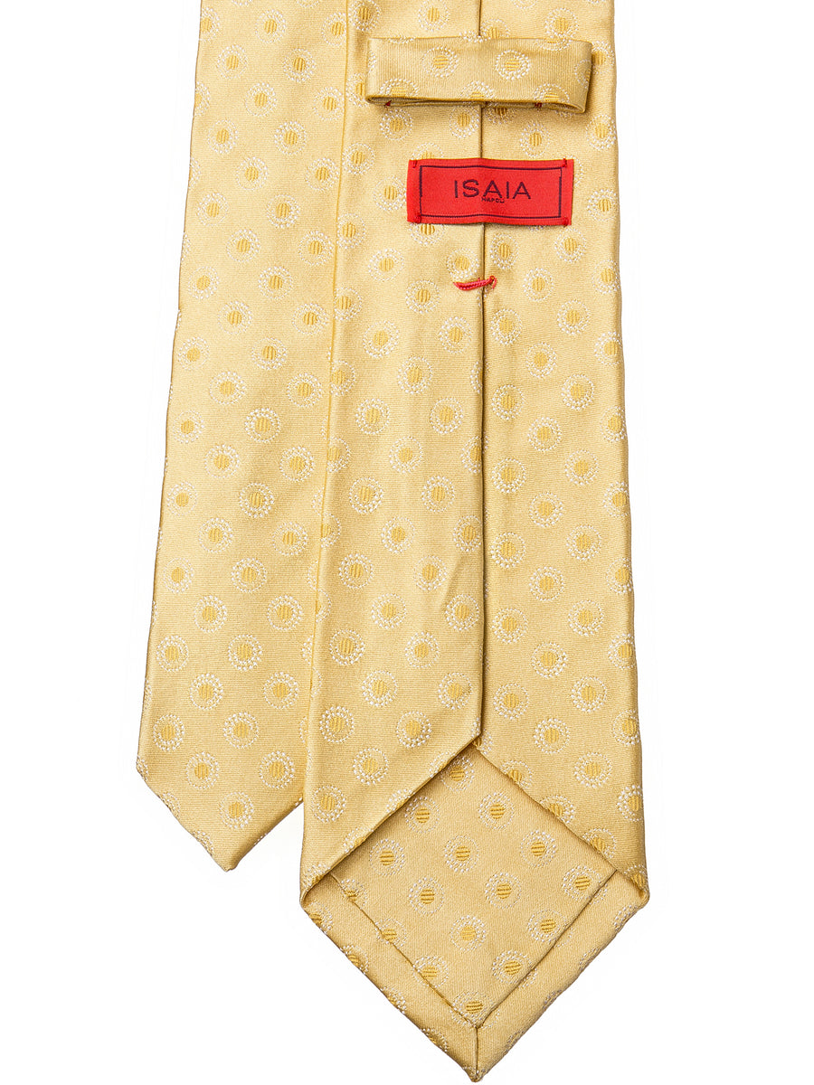 ISAIA Yellow Jacquard Woven Tie | Ascot Chang